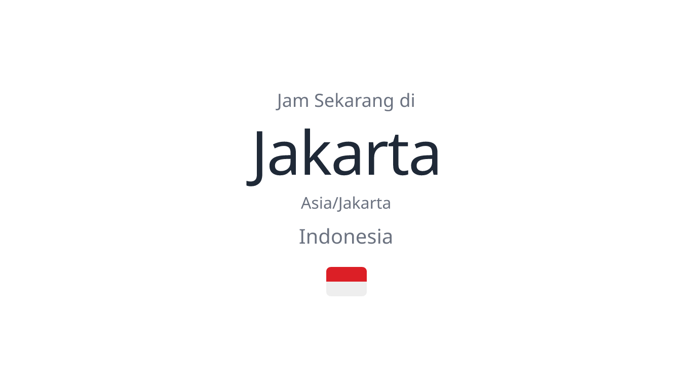 Jam Jakarta sekarang