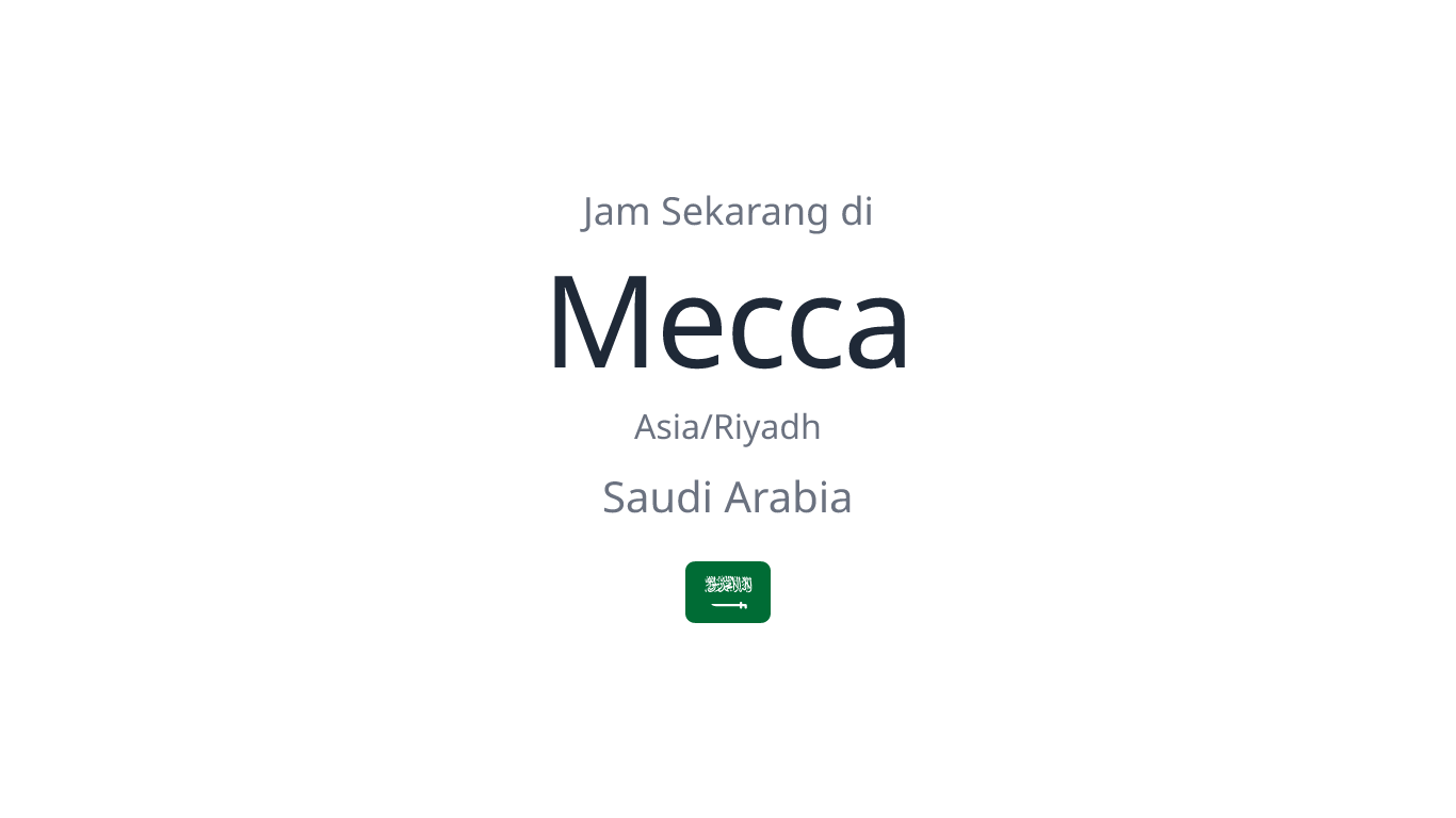 Jam Mecca sekarang