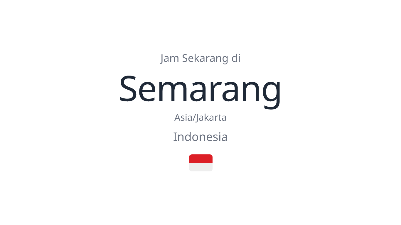Jam Semarang sekarang