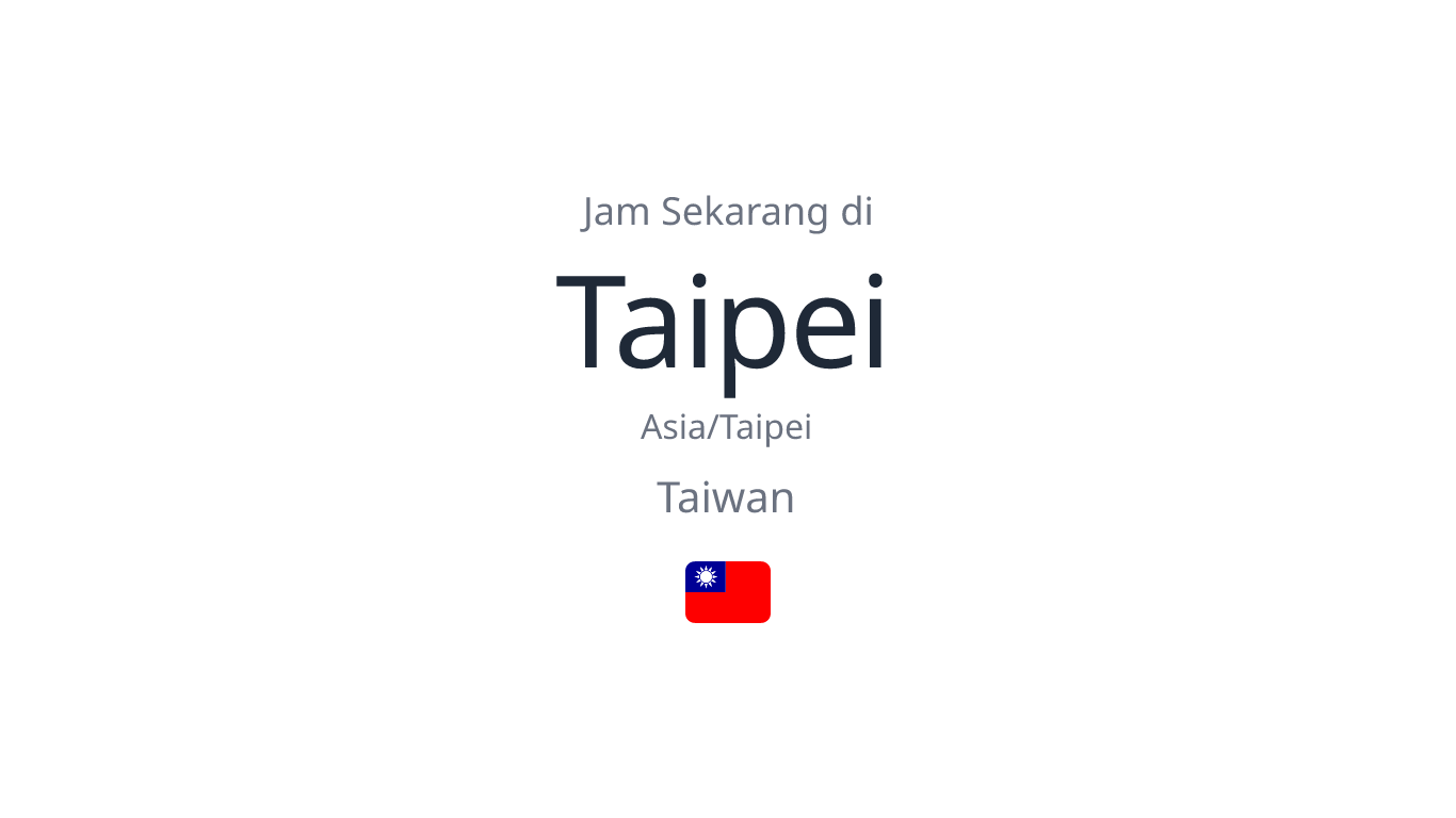 Jam Taipei sekarang
