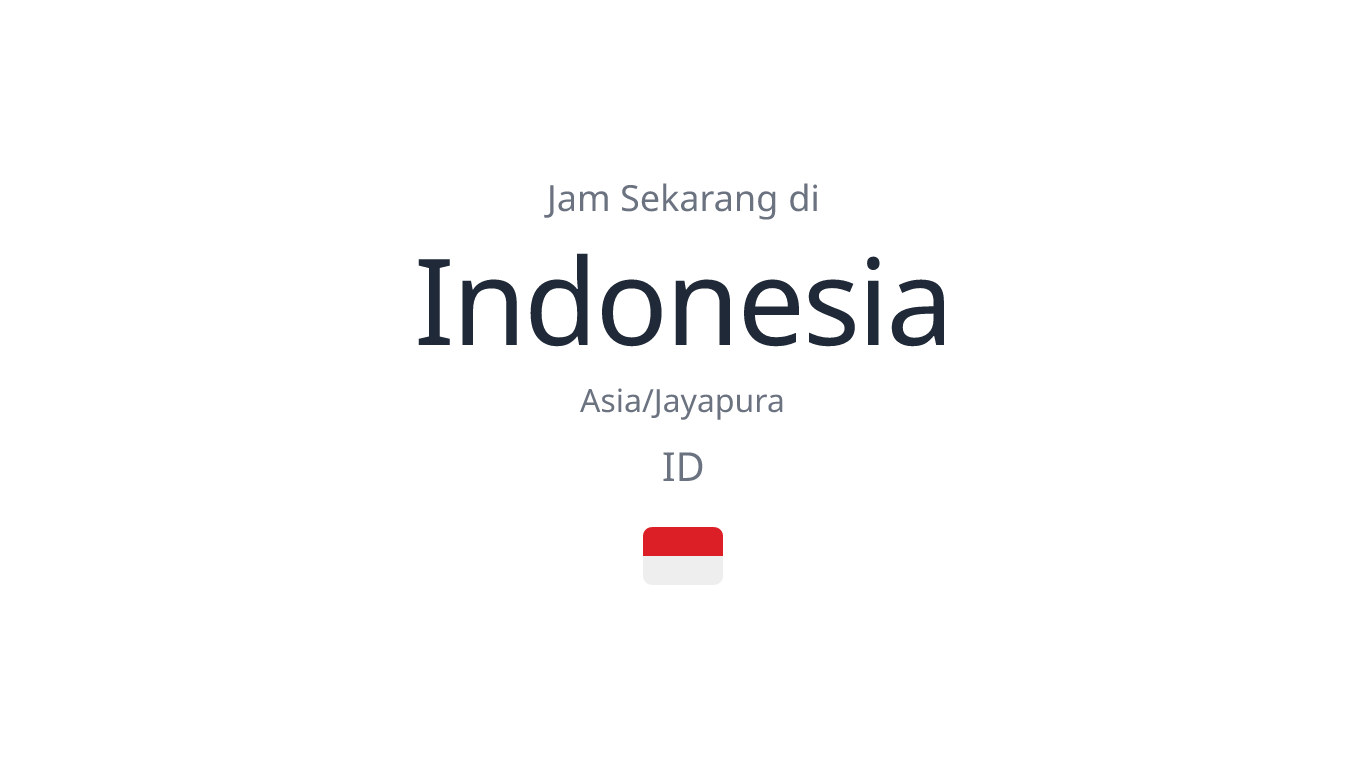 Jam di Indonesia sekarang ⋅ Waktu & Cuaca semua kota di Indonesia