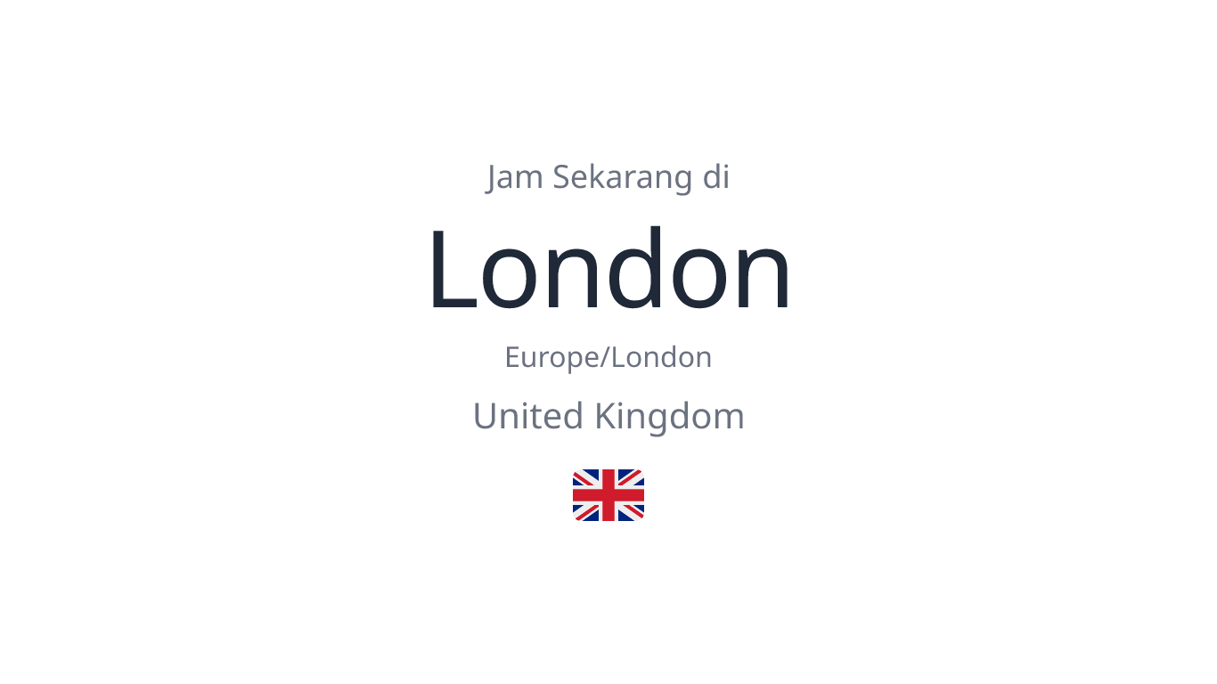 Jam London, United Kingdom Sekarang, Jadwal Sholat & Tanggal Hari Ini ...